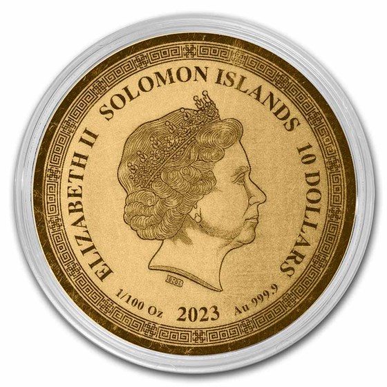 Buy 2023 Solomon Islands 1/100 oz Gold Colossus of Rhodes | APMEX
