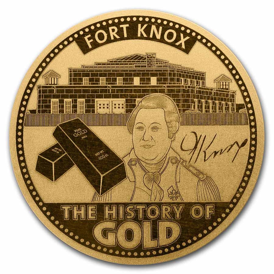 Buy 2023 1/100 oz Gold - History of Gold Fort Knox | APMEX