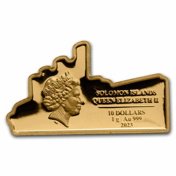 Buy 2023 Solomon Islands 1 gram Gold Titanic Shaped Coin | APMEX