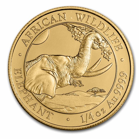 Buy 2023 Somalia 1/4 oz Gold Elephant Coin BU | APMEX