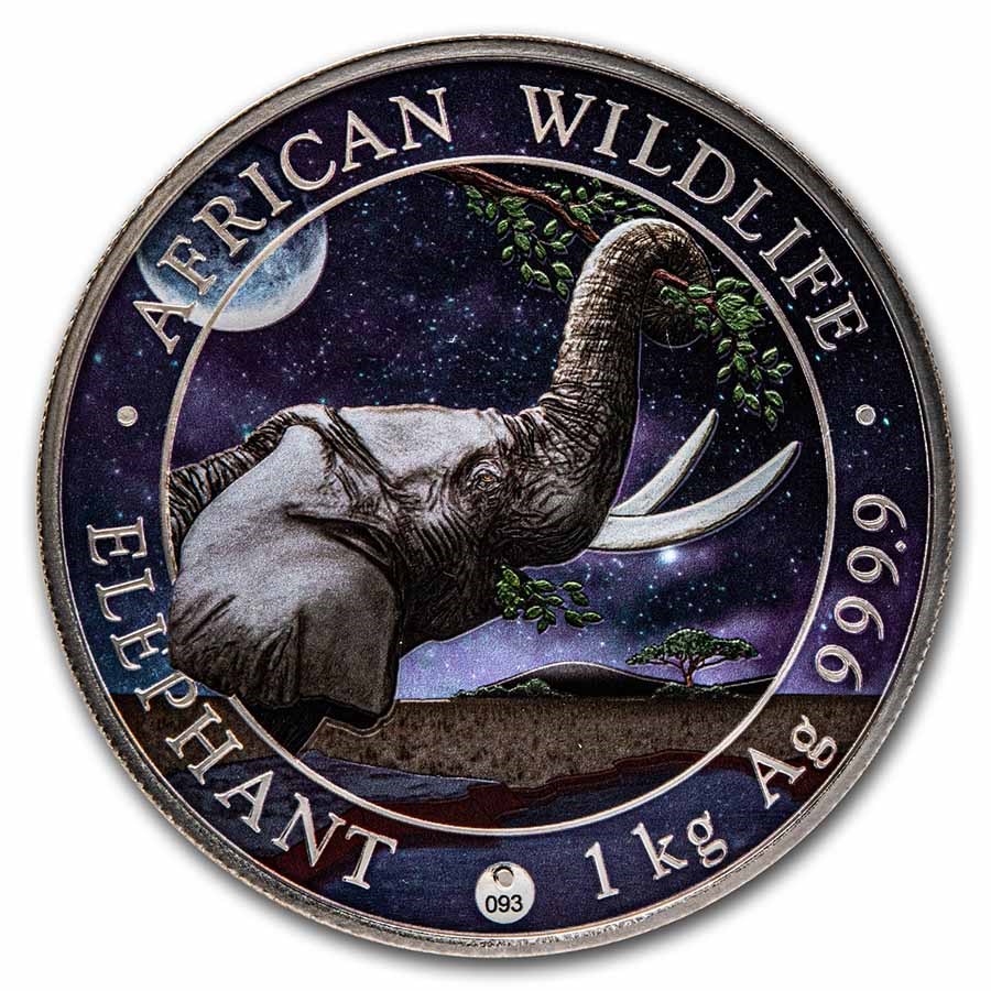Buy 2023 Somalia 1 kilo Silver Elephant (Giant Moon) | APMEX