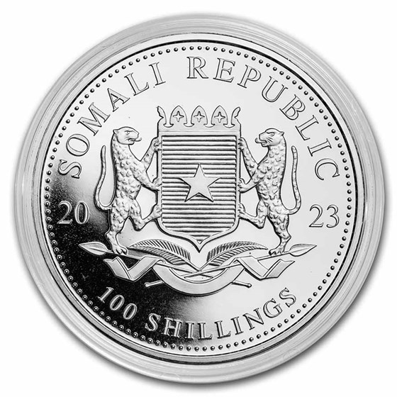 Buy 2023 Somalia 1 oz Silver Elephant (Colorized) | APMEX