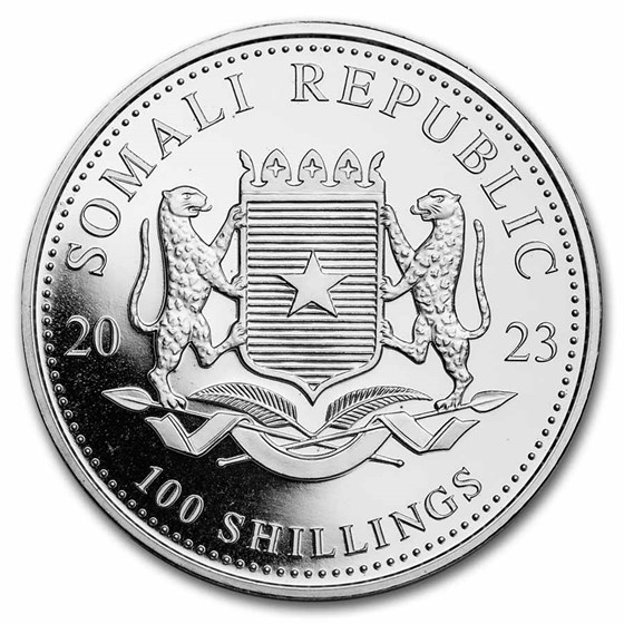 Buy 2023 Somalia 1 oz Silver Elephant (Colorized) | APMEX
