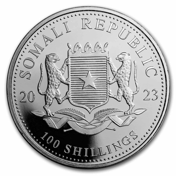 Buy 2023 Somalia 1 oz Silver Elephant (Gilded) | APMEX