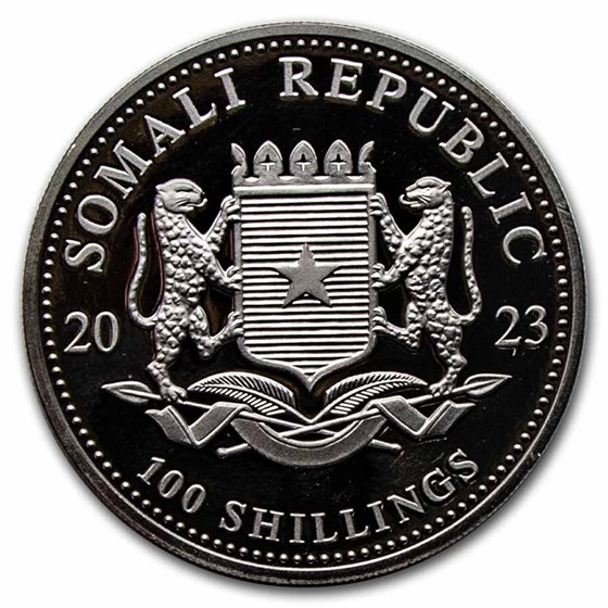 Buy 2023 Somalia 2-Coin 1 oz Silver Elephant Black & White Set | APMEX