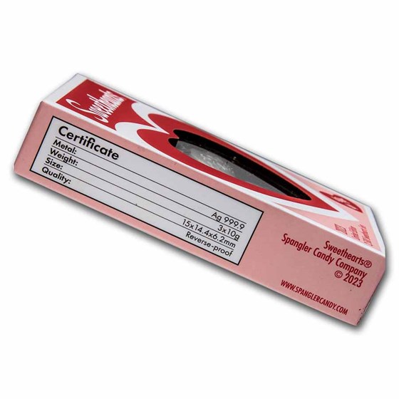 Buy 2023 Sweethearts® T Set Wcase And 3x 10g Silver Hearts Apmex