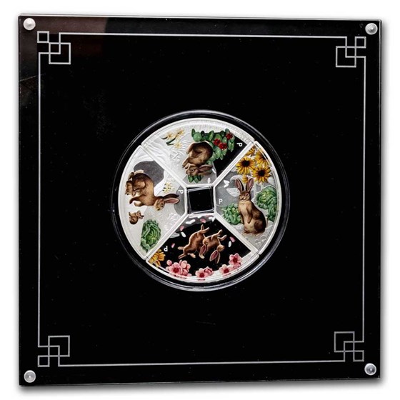 Buy 2023 TUV 1 oz Silver Rabbit Quadrant Proof | APMEX