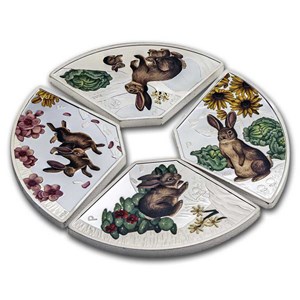 Buy 2023 TUV 1 oz Silver Rabbit Quadrant Proof | APMEX