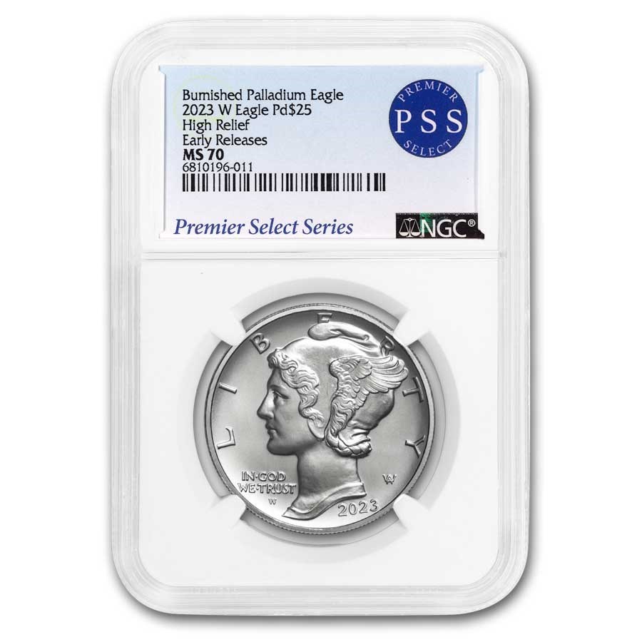 2023-W 1 oz Burnished American Palladium Eagle MS-70 NGC (ER)