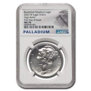 2023-W 1 oz Burnished American Palladium Eagle MS-70 NGC (FDI)
