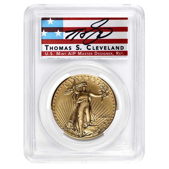 2023-W 1 oz Burnished Gold Eagle SP-70 PCGS (Advanced Release)