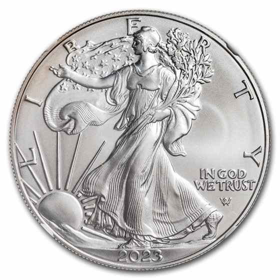 Buy 2023-W Burnished Silver Eagle MS-69 NGC (Early Releases) | APMEX