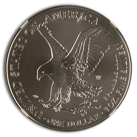 2023-W Burnished Silver Eagle MS-70 NGC