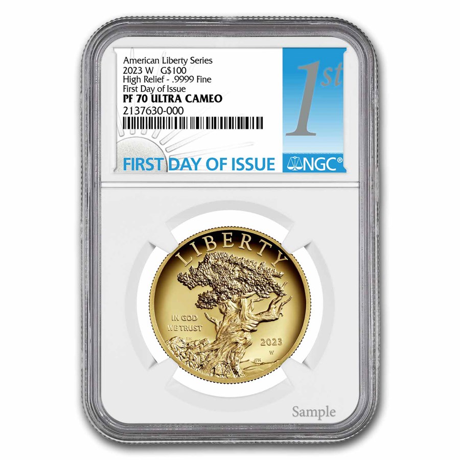 Buy 2023-W High Relief American Liberty Gold PF-70 NGC (First Day) | APMEX