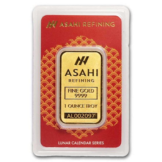 2024 1 oz Gold Bar - Asahi Year of the Dragon