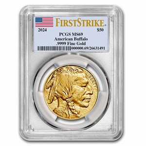 Buy 2024 1 oz Gold Buffalo MS-69 PCGS (FirstStrike®) | APMEX