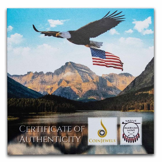 2024 1 oz Silver Treasures of the U.S. Wyoming Ruby (Colorized)