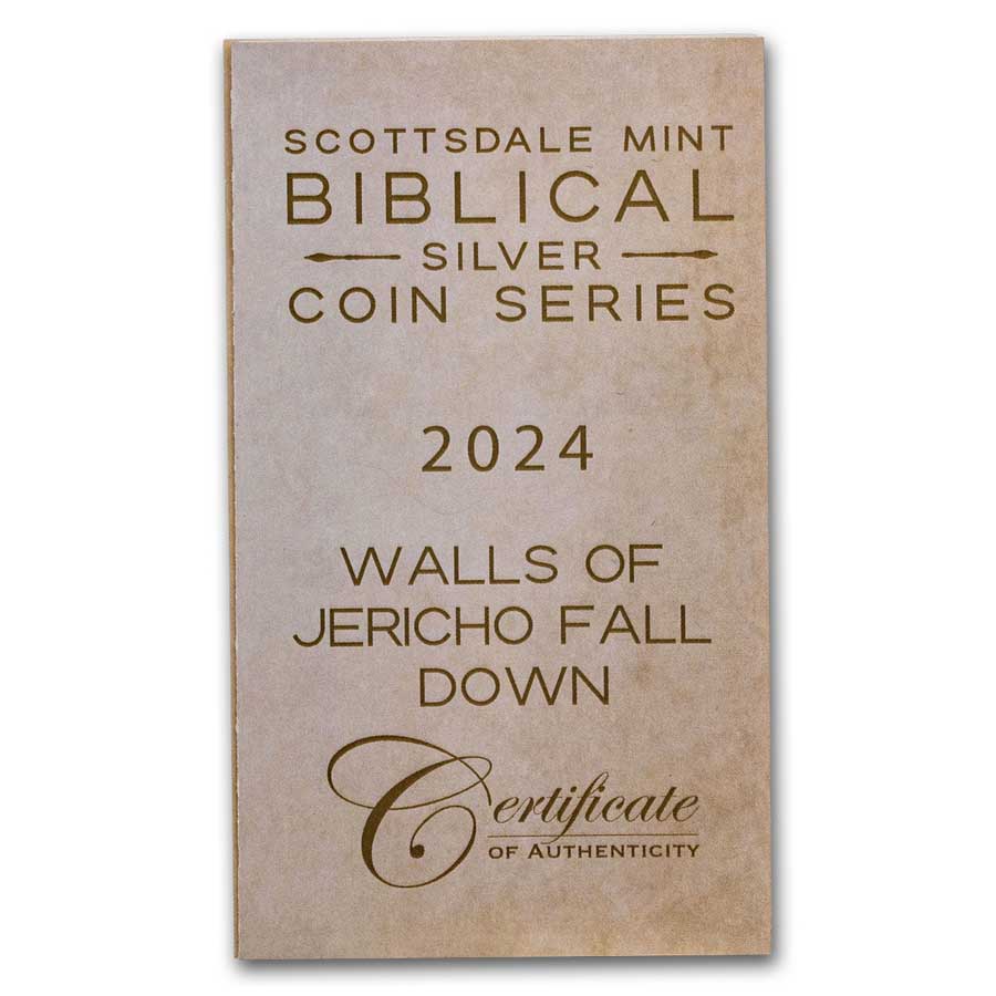 APMEX - 2024 2 oz Silver Coin - Biblical Series (Walls of Jericho Fall)
