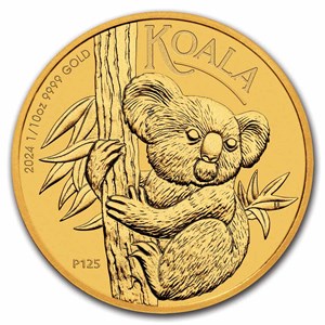 2024 Australia 1/10 oz Gold Koala BU