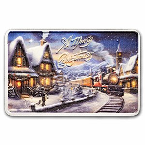 2024 Cameroon 1 oz Silver Santa Express Postcard