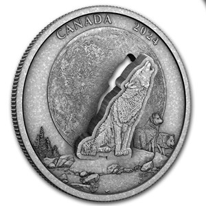 Buy 2024 Canadian 2 oz Silver $30 The Howling Wolf | APMEX