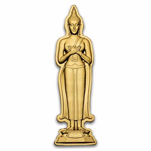 2024 Chad 1 oz Silver 7 Days Buddha Series: Friday Buddha-Dmg Box