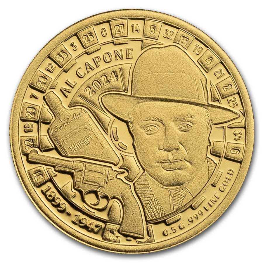 Buy 2024 Congo 1/2 gram Gold Al Capone 125th Anniv | APMEX