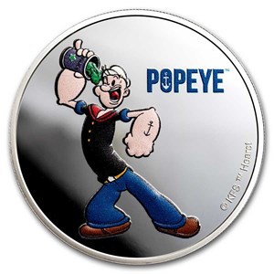 Buy 2024 1 oz Silver Popeye the Sailor Man Colorized | APMEX