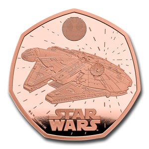 Buy 2024 GB Gold Millennium Falcon 50 Pence Proof | APMEX