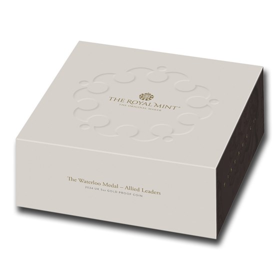 2024 Great Britain The Waterloo Medal 5 oz Gold Proof