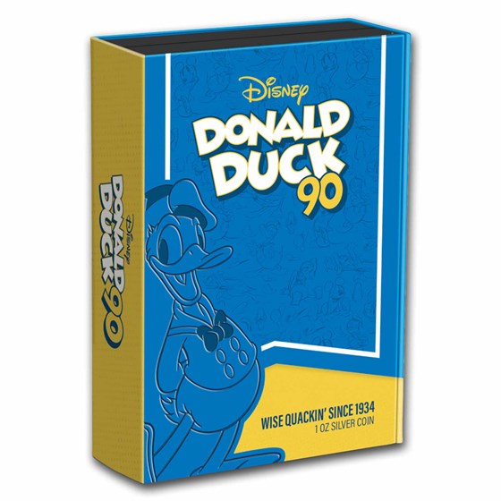 2024 Niue 1 oz Silver $2 Disney Donald Duck 90th Anniversary