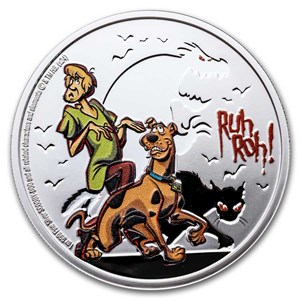 2024 Niue 1 oz Silver $2 Scooby Doo Ruh Roh!