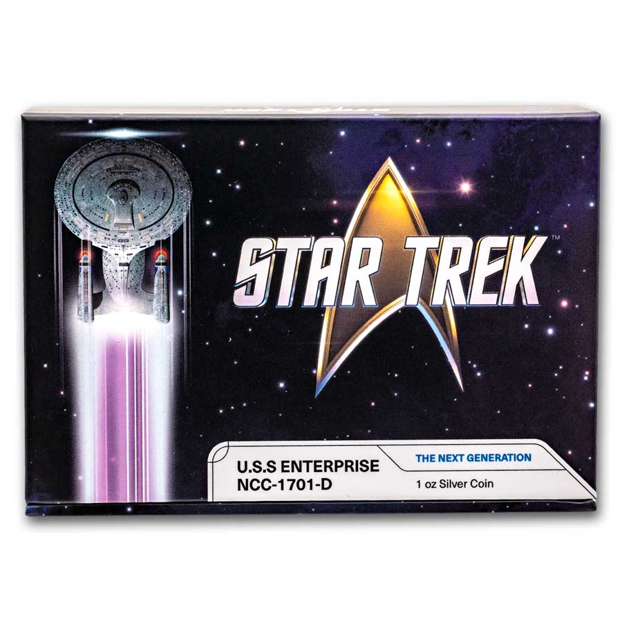 APMEX - 2024 Niue 1 oz Silver $2 Star Trek: NCC 1701-D Spec Sheet