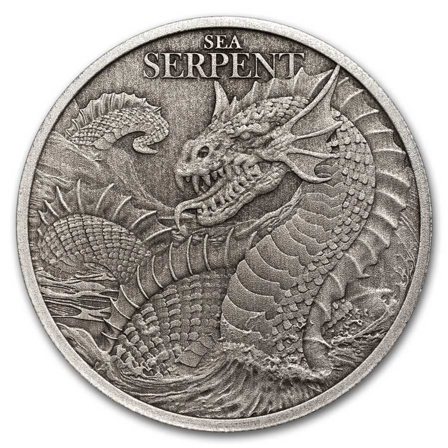 Buy 2024 1 oz Silver Mythical Sea Serpent (COA #1) | APMEX