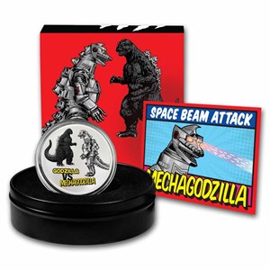 Buy 2024 2 oz Silver Godzilla vs Mechagodzilla Color | APMEX
