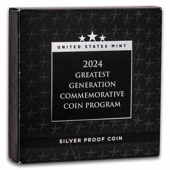 2024-P Greatest Generation $1 Silver Proof (w/Box & CoA)