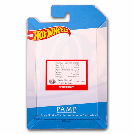 Buy 2024 PAMP Hot Wheels Bone Shaker Colorized Coin | APMEX