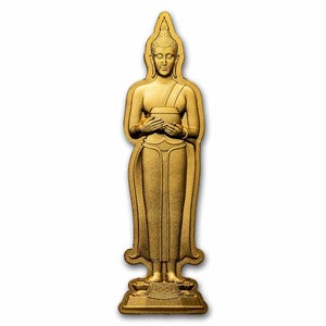 2024 Rep.of Chad 1 oz Silver 7 Days Buddha: Wednesday Buddha