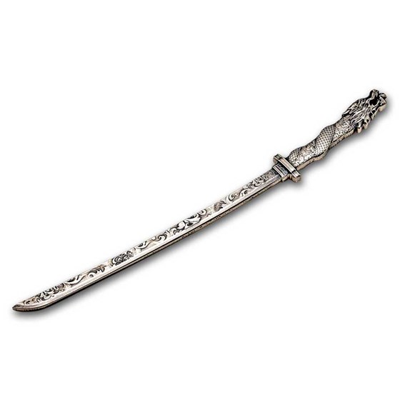 2024 Rep.of Chad 2 oz Silver Katana Sword Shaped Coin