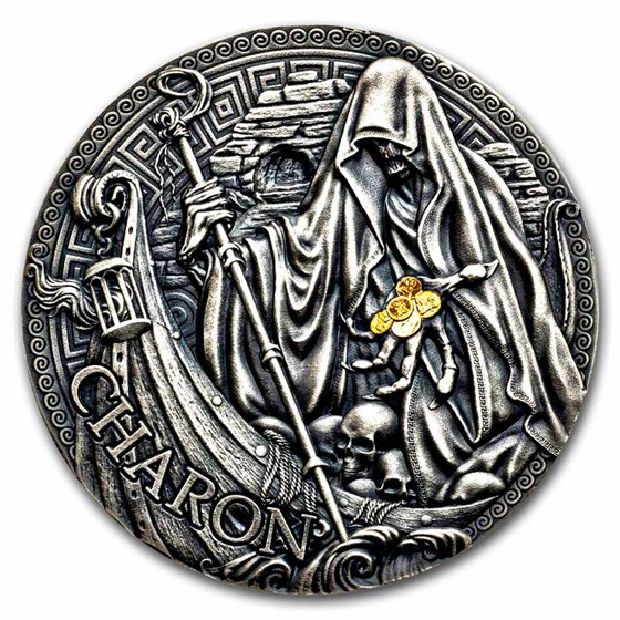 2024 Republic of Cameroon 1 oz Silver Greek Mythology; Charon