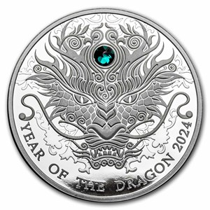 Buy 2024 Republic of Ghana 1/2 Silver Year of the Dragon (Damaged) | APMEX