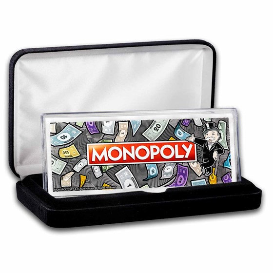 2024 Samoa 4 oz Silver Monopoly Colorized Bar