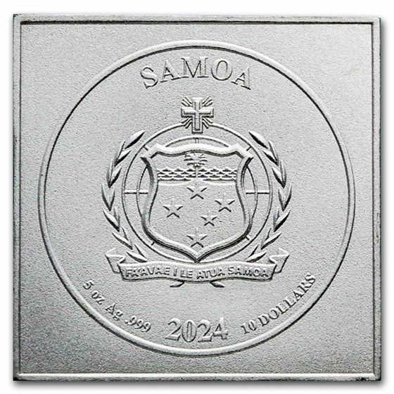 2024 Samoa 5 oz Silver 3D Statue of Liberty (w/ Box & COA)