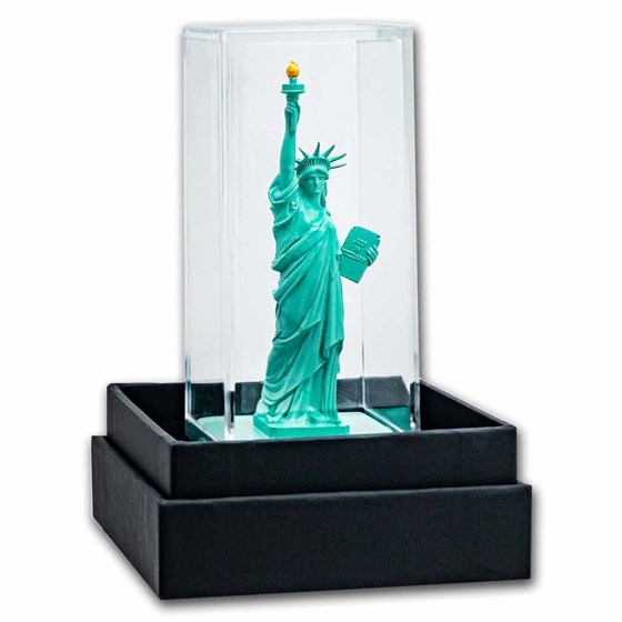 2024 Samoa 5 oz Silver 3D Statue of Liberty (w/ Box & COA)