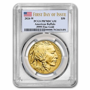 Buy 2024-W 1 oz Gold Buffalo PR-70 PCGS | APMEX