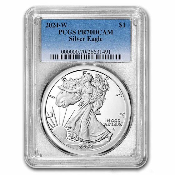 Buy 2024 W 1 oz Silver Eagle PR-70 | APMEX