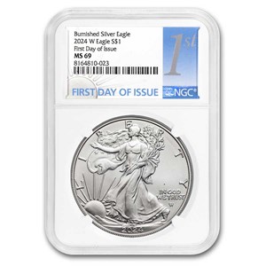 2024-W Burnished Silver Eagle MS-69 NGC (FDI)