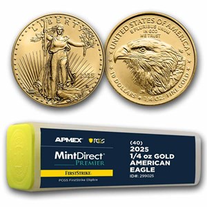 Buy 40-Coin 2025 1/4 oz Gold Eagle MD Tube | APMEX