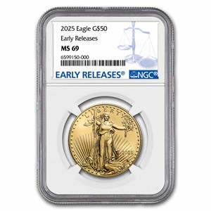 Buy 2025 1 oz Gold Eagle MS-69 NGC (ER) | APMEX