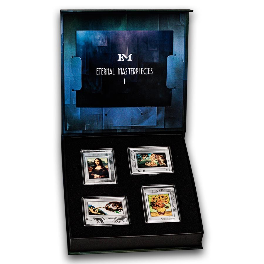 2025 4 x 1/2 oz Silver Bar Set - Eternal Masterpieces (Box & COA)